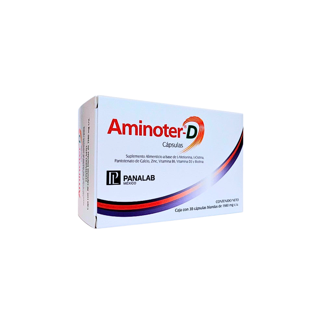 Suplemento AMINOTER D 30 Capsulas Panalab – SKN Farmacia