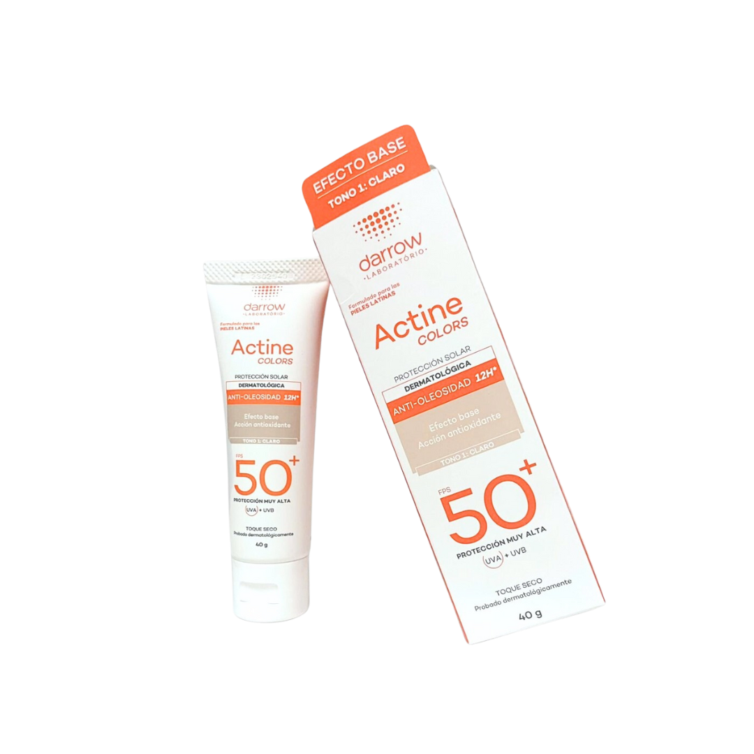 Protector Solar ACTINE Colors FPS 50+ Tono Claro Darrow 40 gr – SKN ...