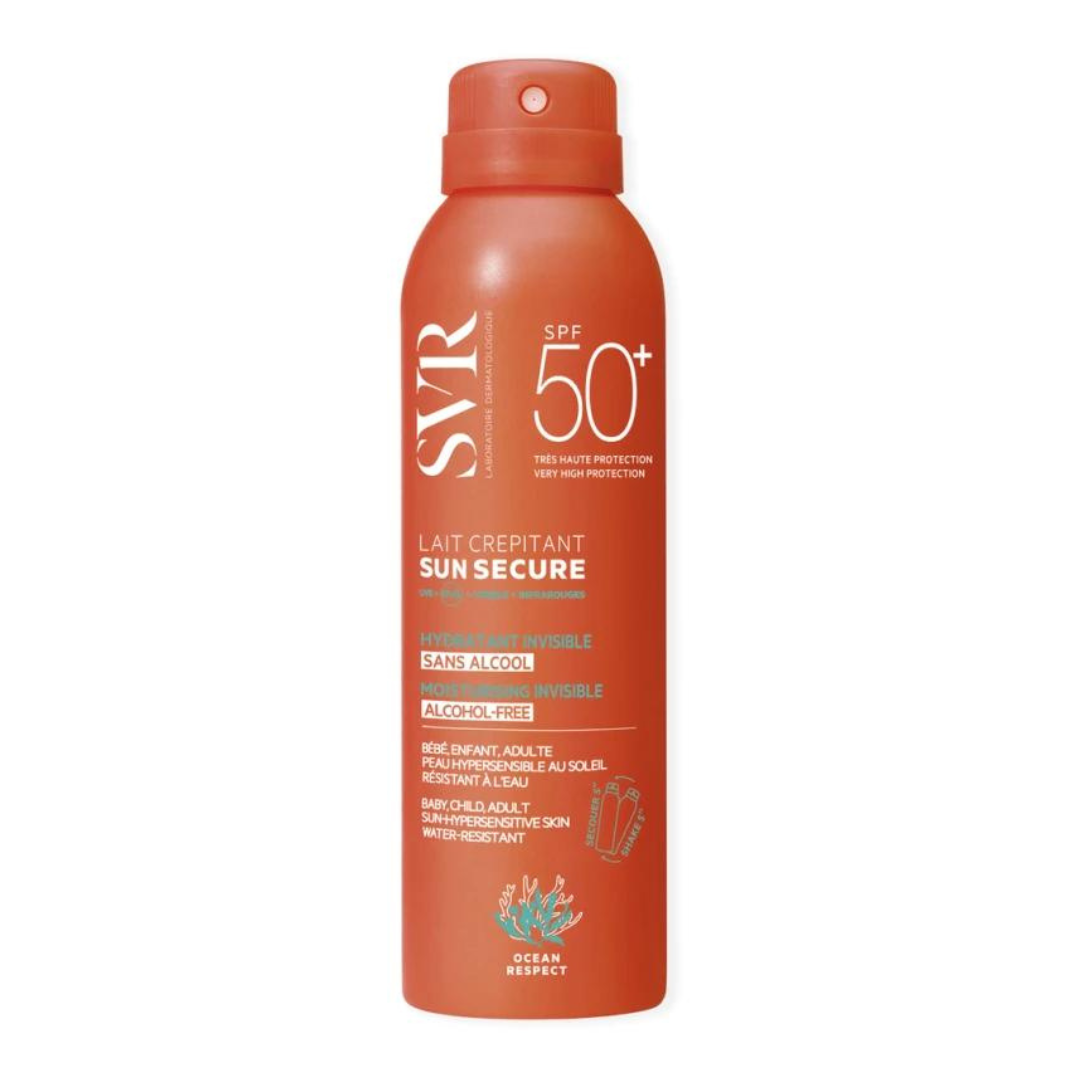 Protector Solar SUN SECURE Lait Crepitant SPF 50+ SVR 200 ml – SKN Farmacia